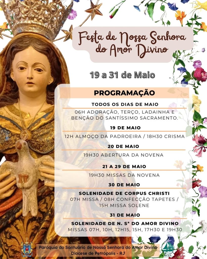 Festa de Nossa Senhora do Amor Divino e missa com Dom Joel – Diocese de Petrópolis